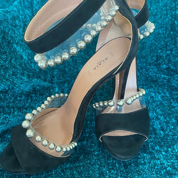 Alaia | Shoes | Alaia Shoes With Silver Beaded Trim | Poshmark